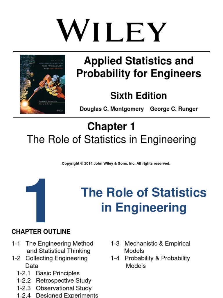 Applied Statistics and Probability for Engineers | Mathematical Model ...
