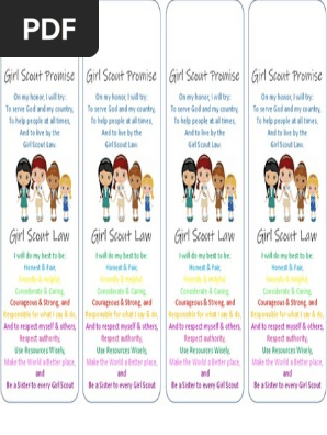 Girl Scout Law Printable