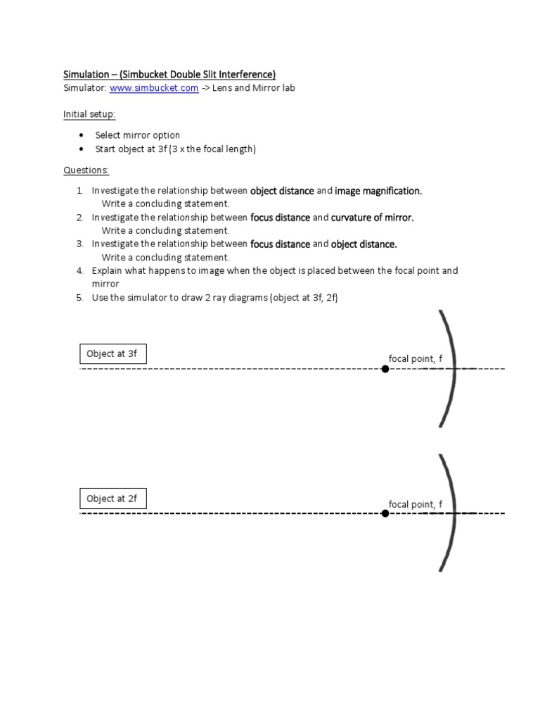Optics Simbucket Mirror | PDF