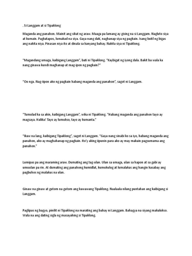 Mga Pabula | PDF