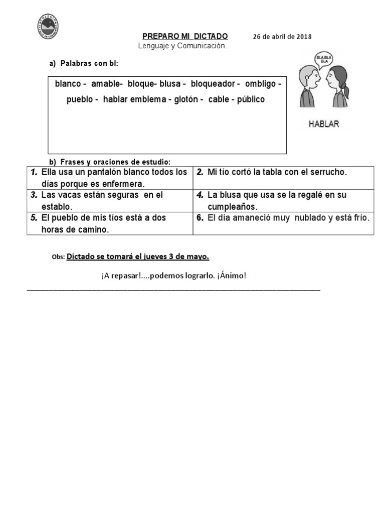 Dictado BL | PDF