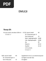 Kelompok 1 - Emulsi Oleum Ricini | PDF