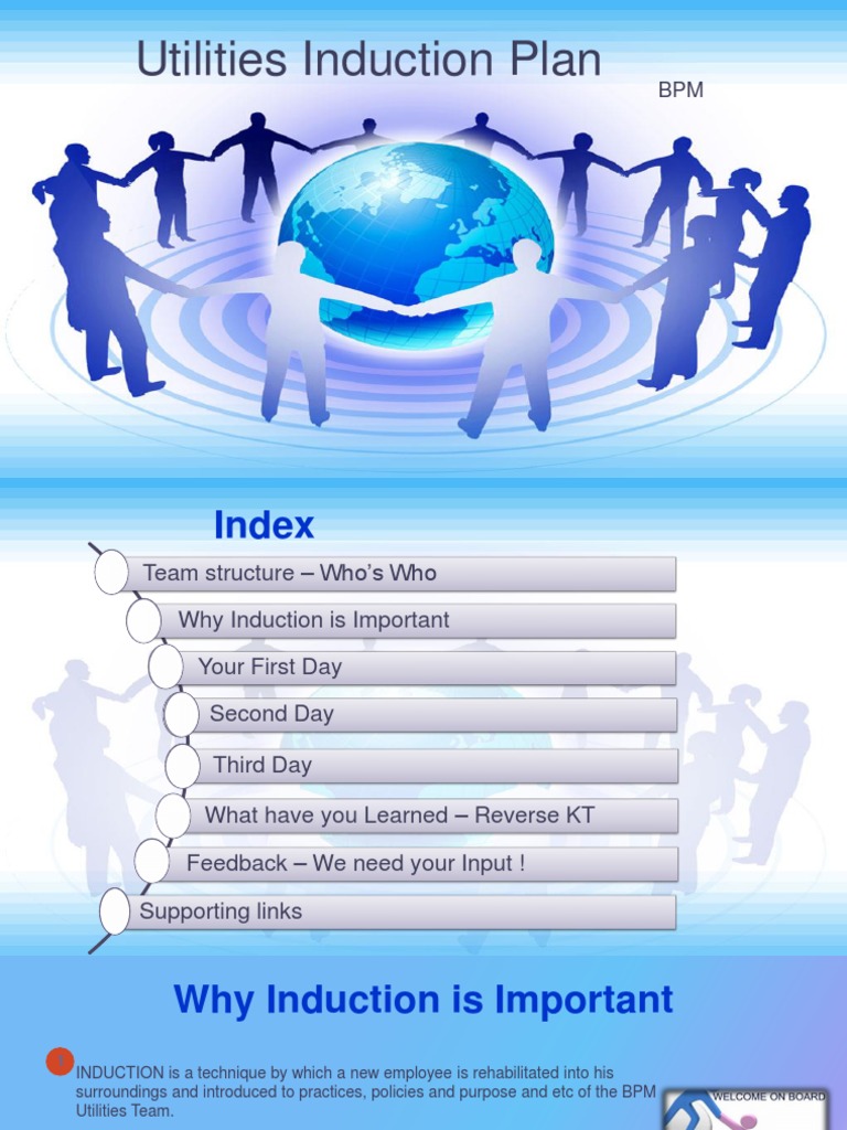 Utilities Induction Plan | PDF | Computing | Business