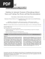 NCCP Antiemetic Guidance for SACT | PDF | Nausea | Vomiting