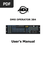 DMX 512 Controller User Manual | PDF | Electrical Engineering | Computing
