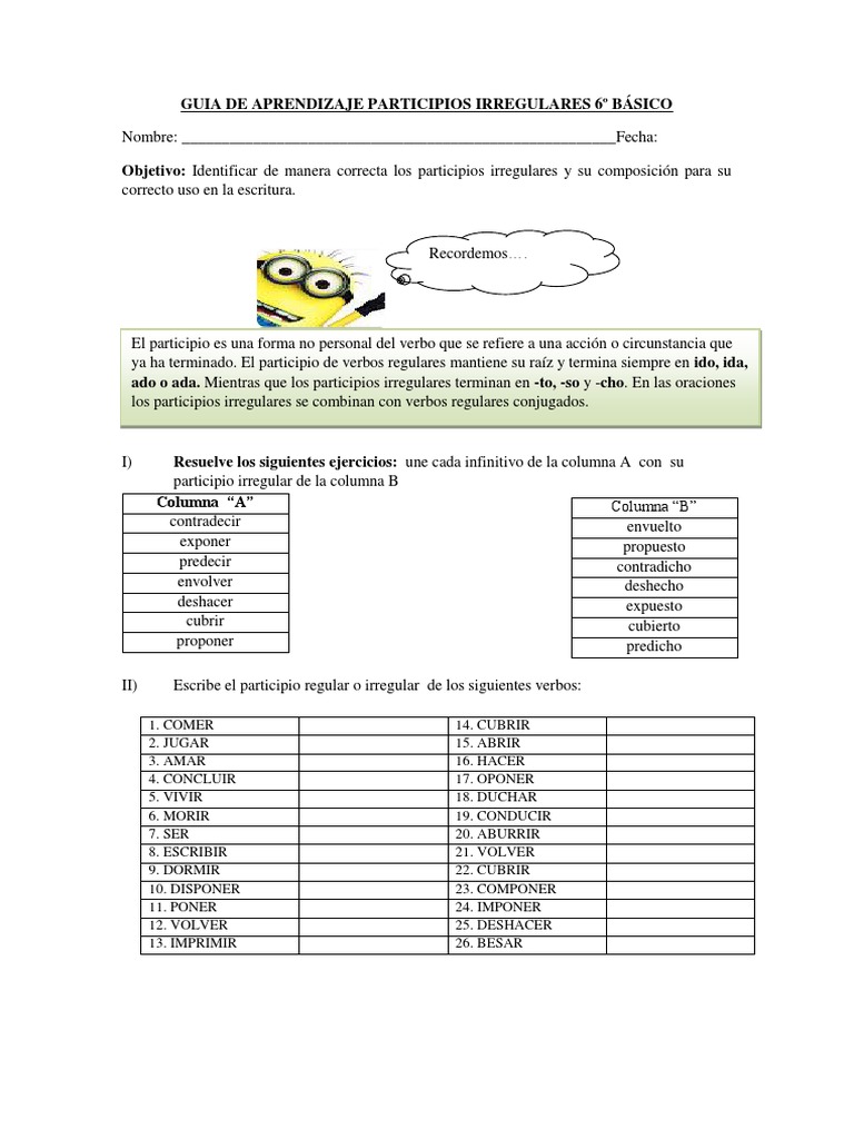 Guia de Verbos | PDF