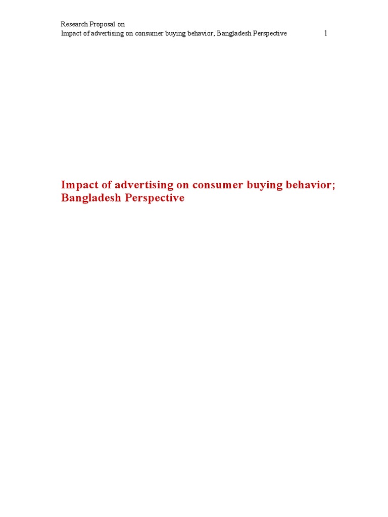 Advertising's Influence on Consumer Behavior | PDF | Advertising | Behavior
