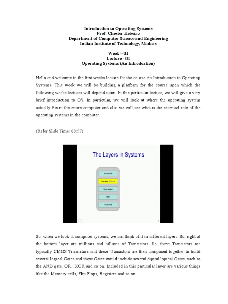 Lec 2 | Download Free PDF | Operating System | Central Processing Unit