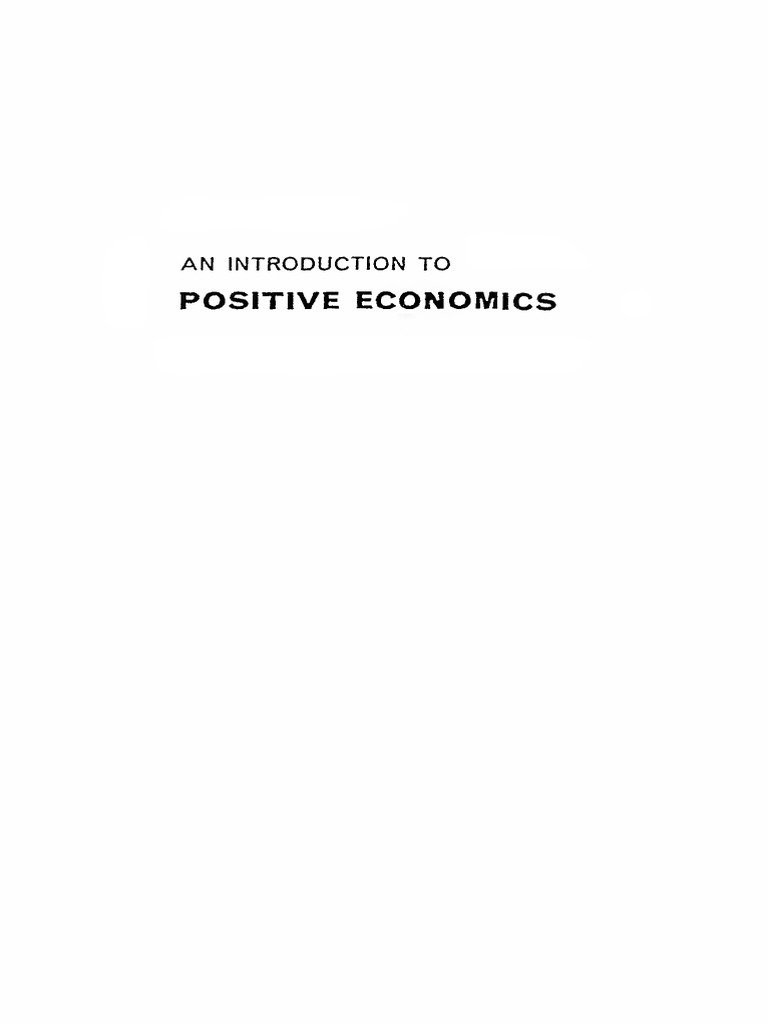 Positive Economics | PDF | Supply And Demand | Monopoly