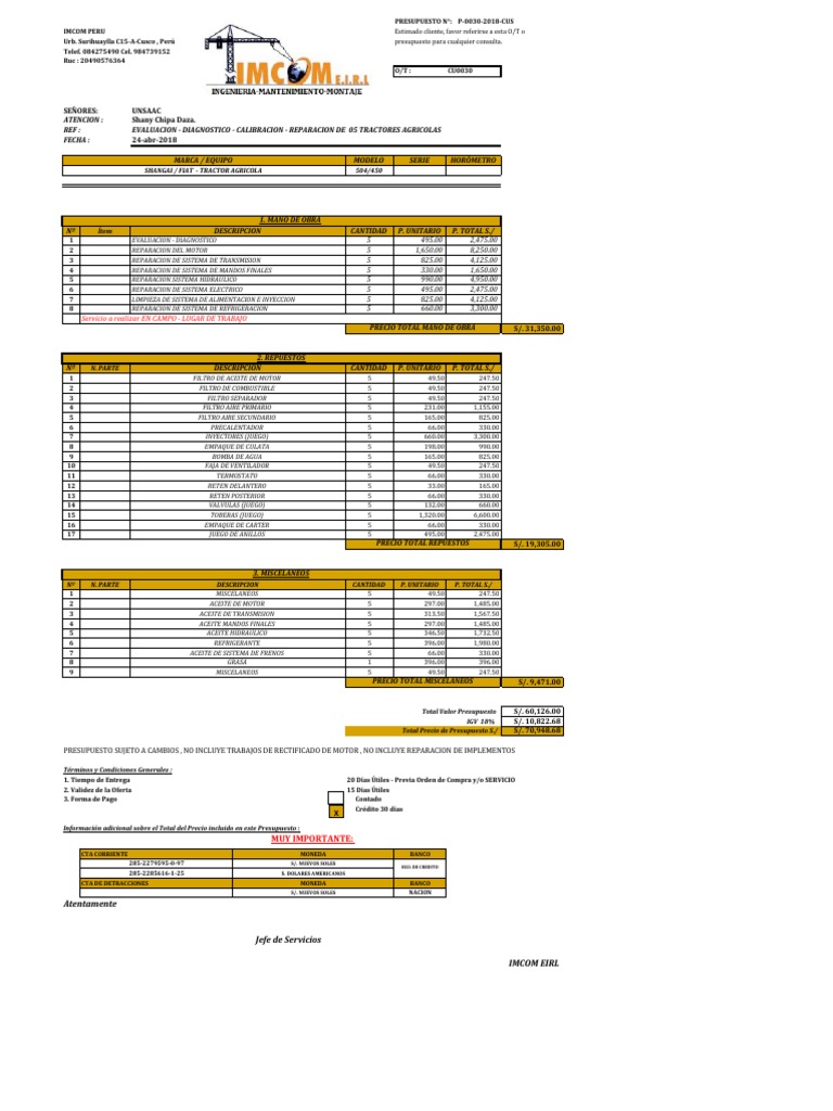 INFORME TÉCNICO DE INSPECCION GENERAL CHECK LIST | PDF | Vehículos ...