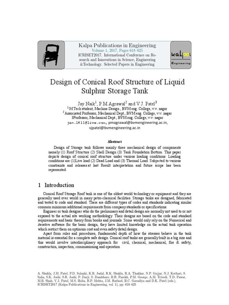 Conical Roof Design for Engineers | PDF | Bending | Stress (Mechanics)