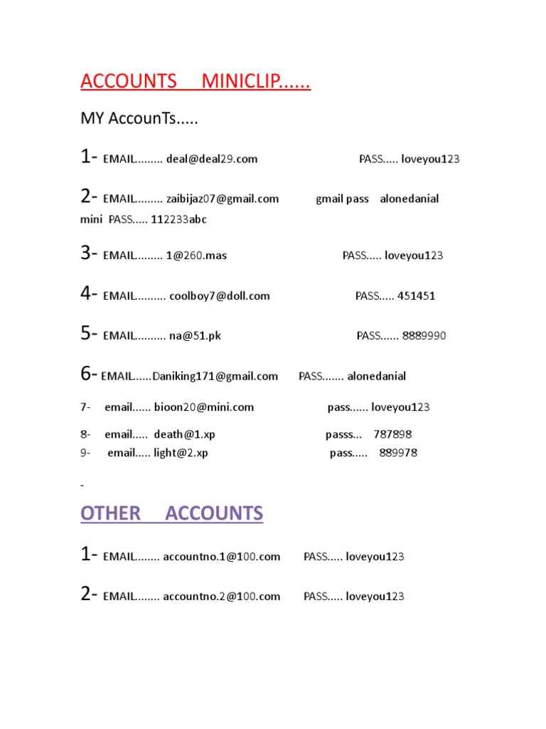Accounts Miniclip..... | PDF | Teaching Methods & Materials | Home & Garden