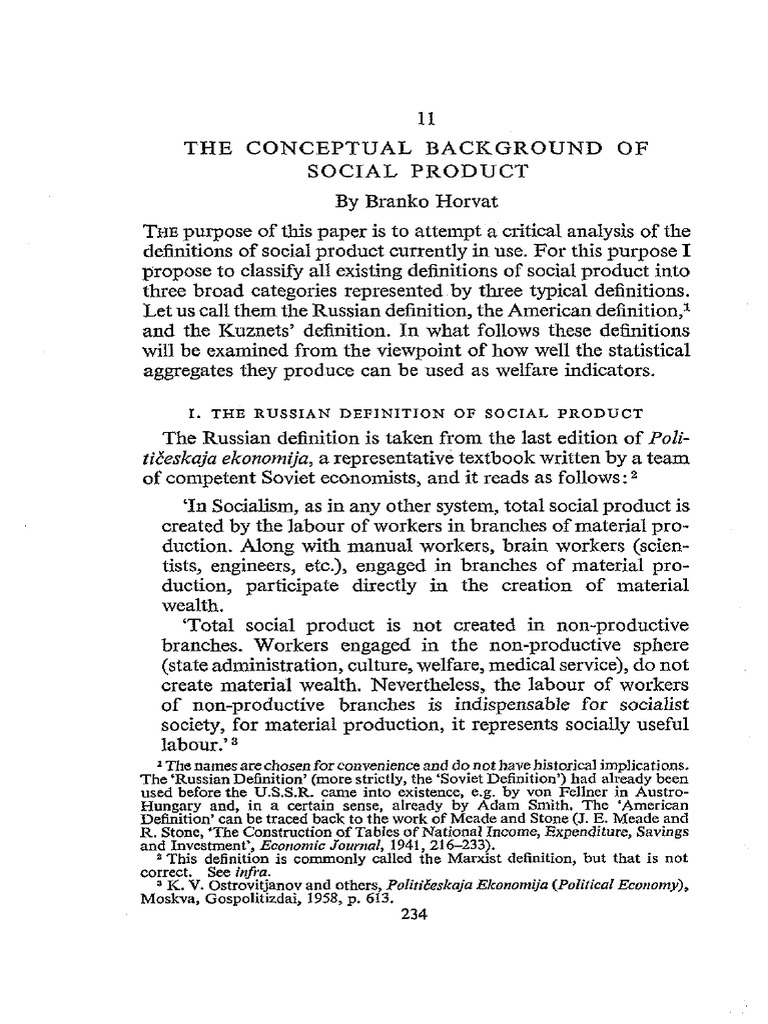 An Analysis of Definitions of Social Product and Their Suitability for ...