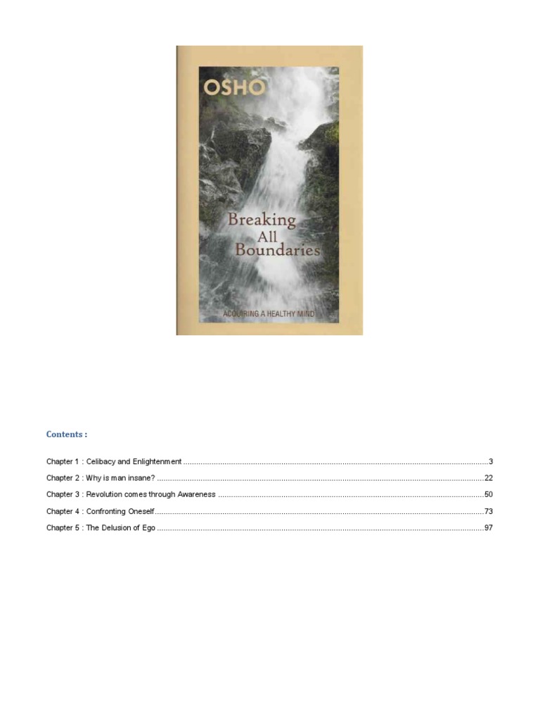 Breaking All The Boundaries | PDF | Suffering | Celibacy