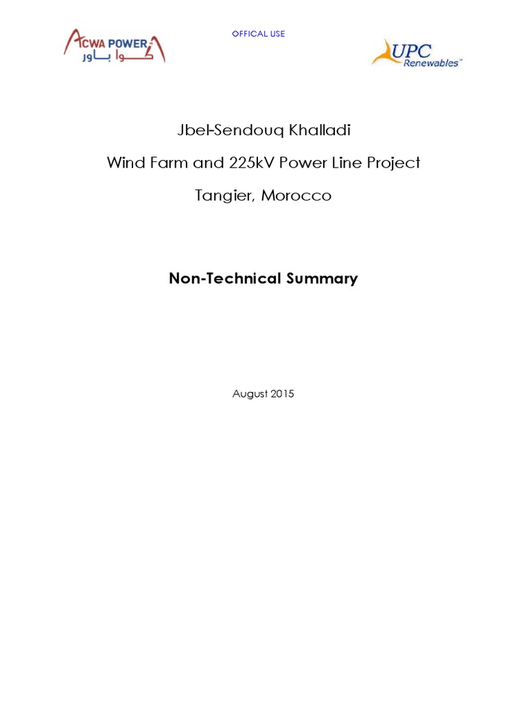 Khalladi Nts English | PDF | Environmental Impact Assessment | Wind Farm