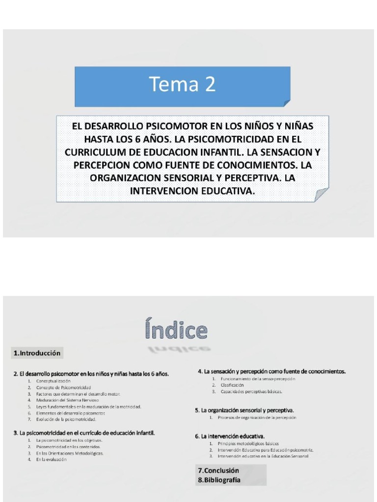 Tema 2 Oposiciones Educacion Infantil | PDF