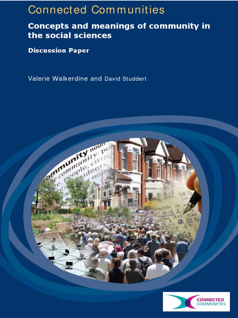Concepts and Meanings of Community in The Social Sciences | PDF ...