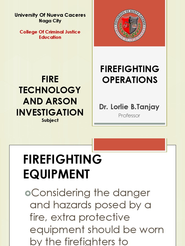 Firefighting Operations | PDF | Firefighting | Fires