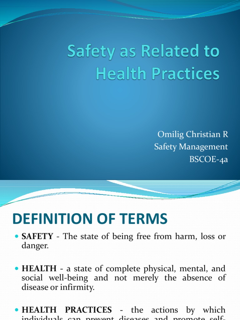 Health and Safety Practices Overview | PDF | Hazard Analysis And ...