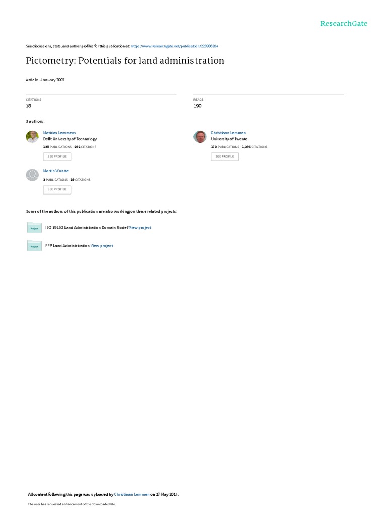 Pictometry Potentials For Land Administration PDF | PDF | Surveying ...