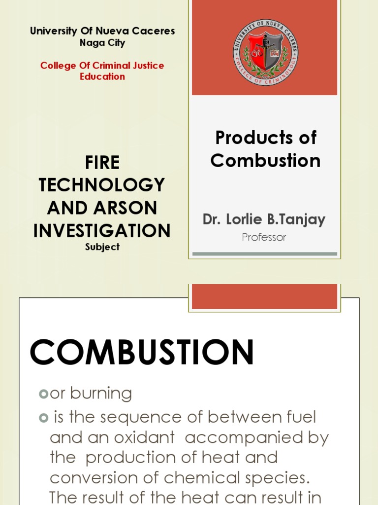Products of Combustion | PDF | Combustion | Fires