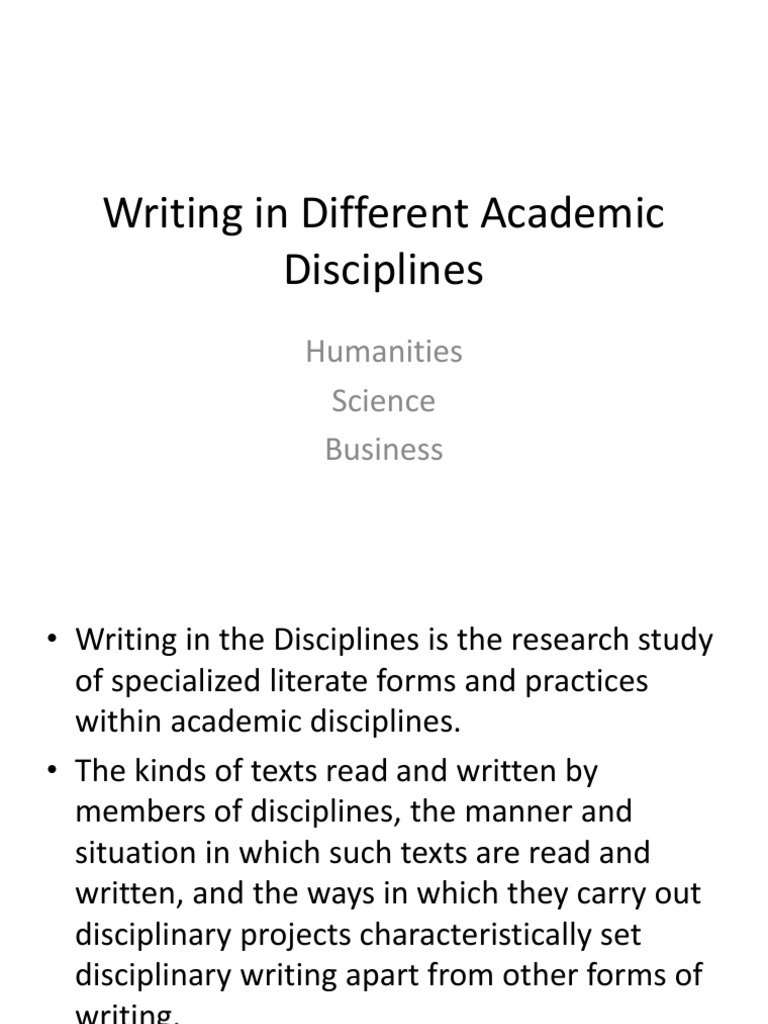 Different Disciplines | PDF | Discipline (Academia) | Humanities