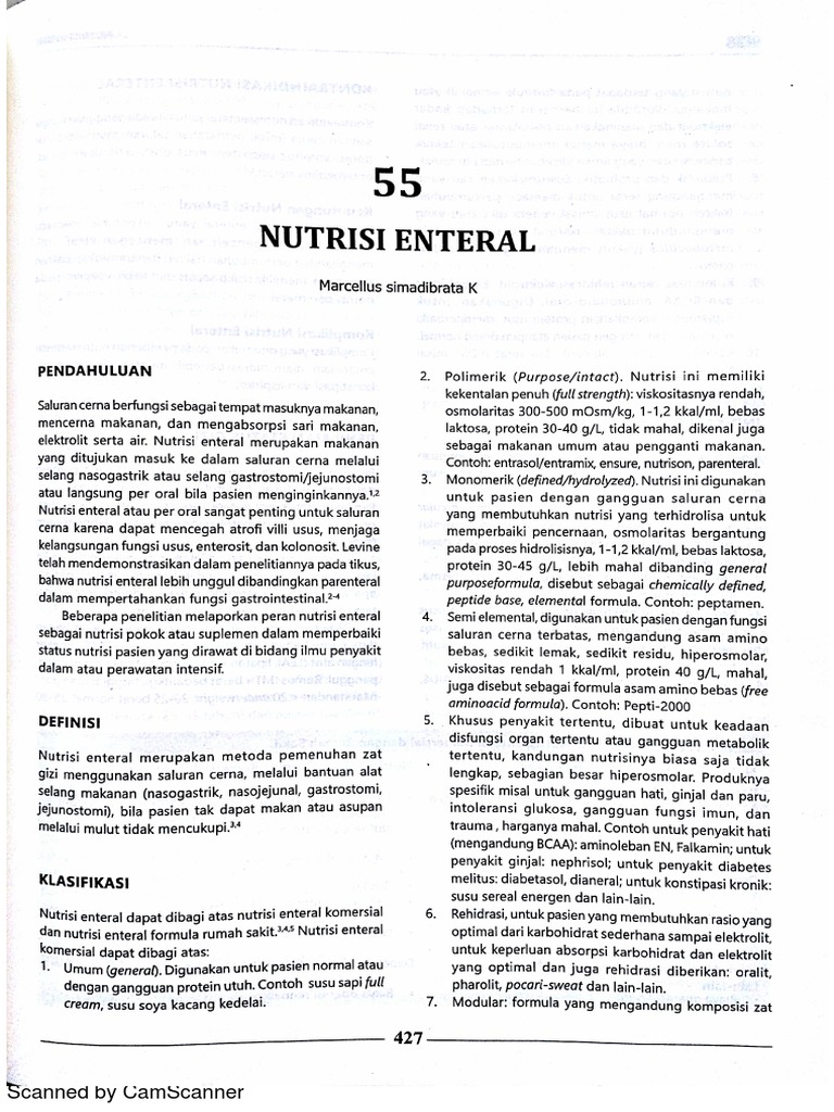 55 Nutrisi Enteral | PDF