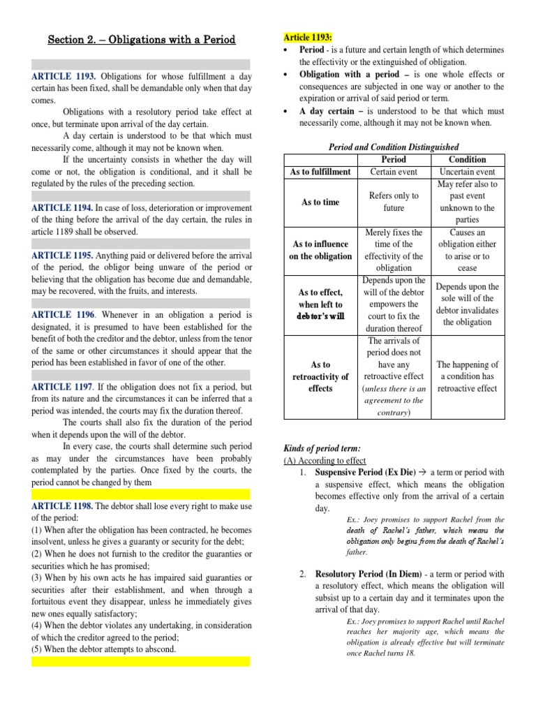 Obligations with Periods Explained in 40 Characters | PDF | Guarantee ...
