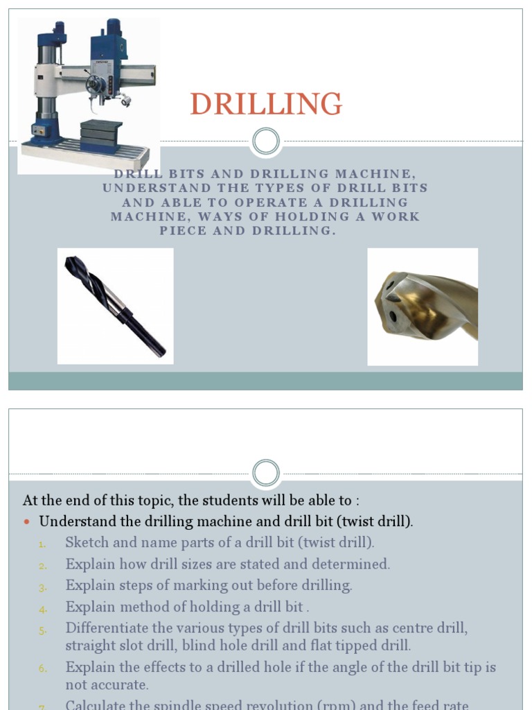 Drilling | PDF | Drilling | Drill