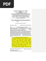 Contoh Akta - Pemberian Hak Tanggungan (APHT) | PDF