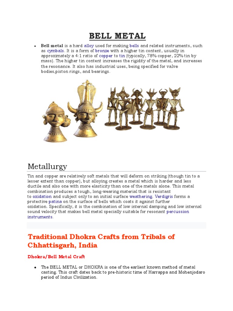 Bell Material (Word File) | PDF | Metals | Materials