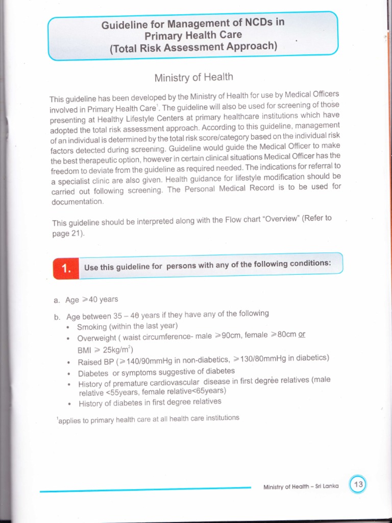 NCD Guidelines 2012 | PDF | Statin | Diabetes Mellitus