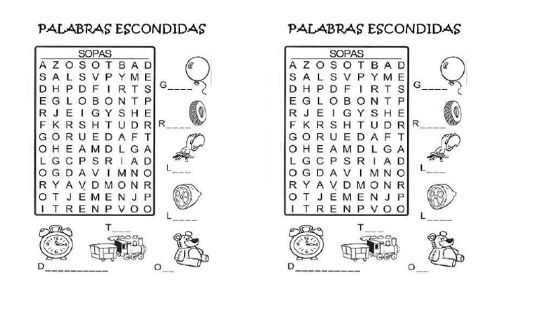 Sopas de Letras y de Numeros | PDF