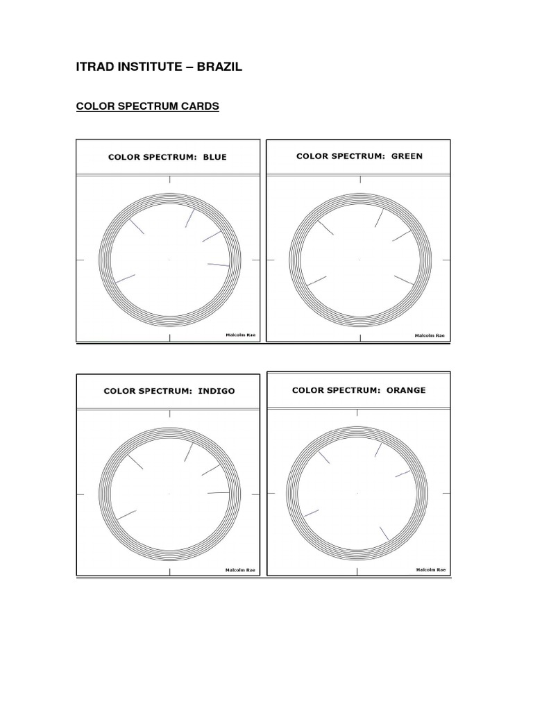 Color Spectrum Cards | PDF