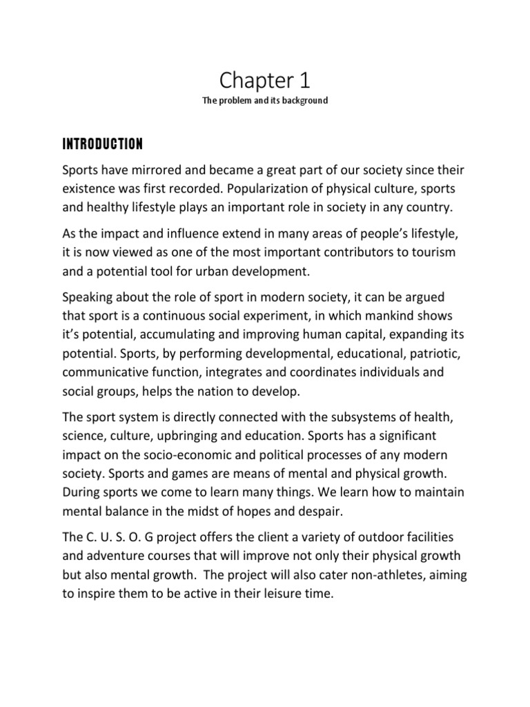 Chapter 1 Thesis | PDF