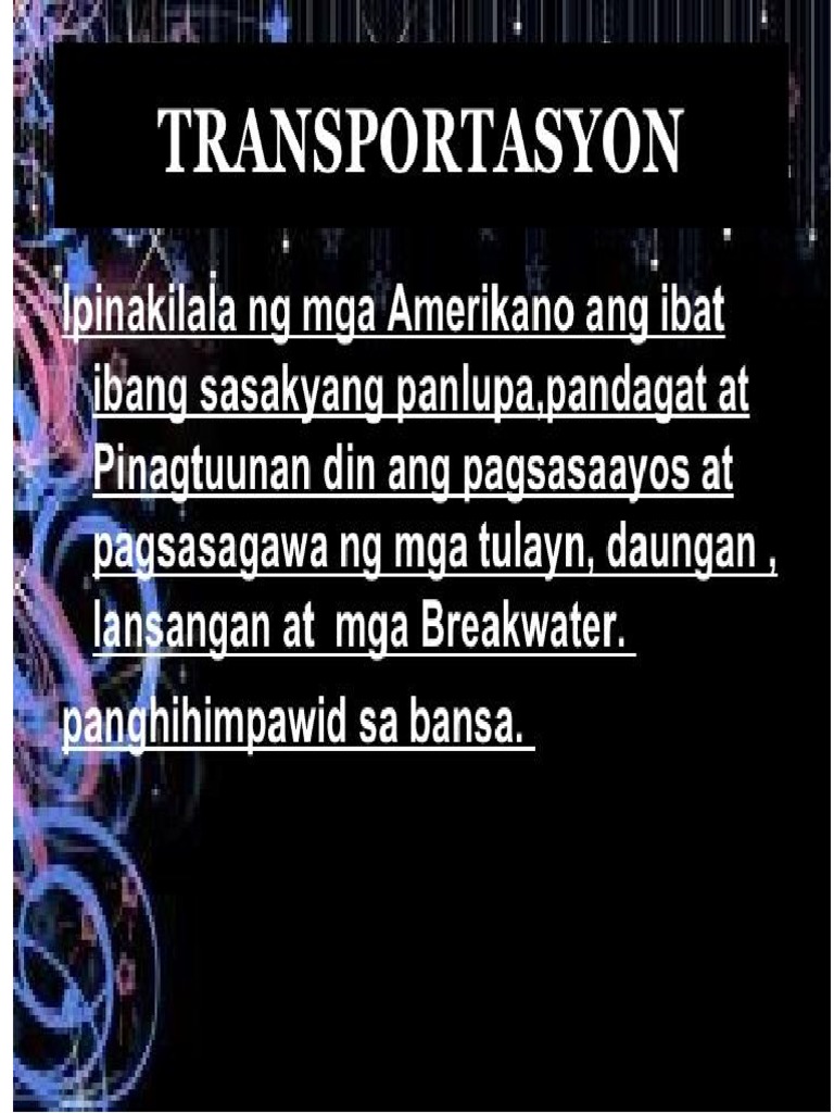 Transportasyon 2 | PDF