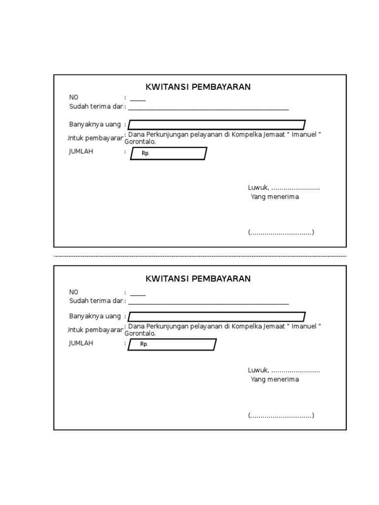 Format KWITANSI | PDF