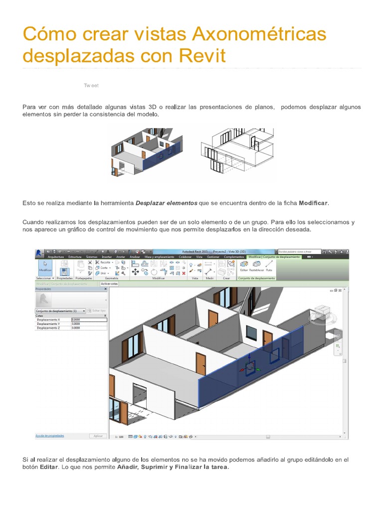 Tutorial Vistas Axonométricas Con Revit | PDF