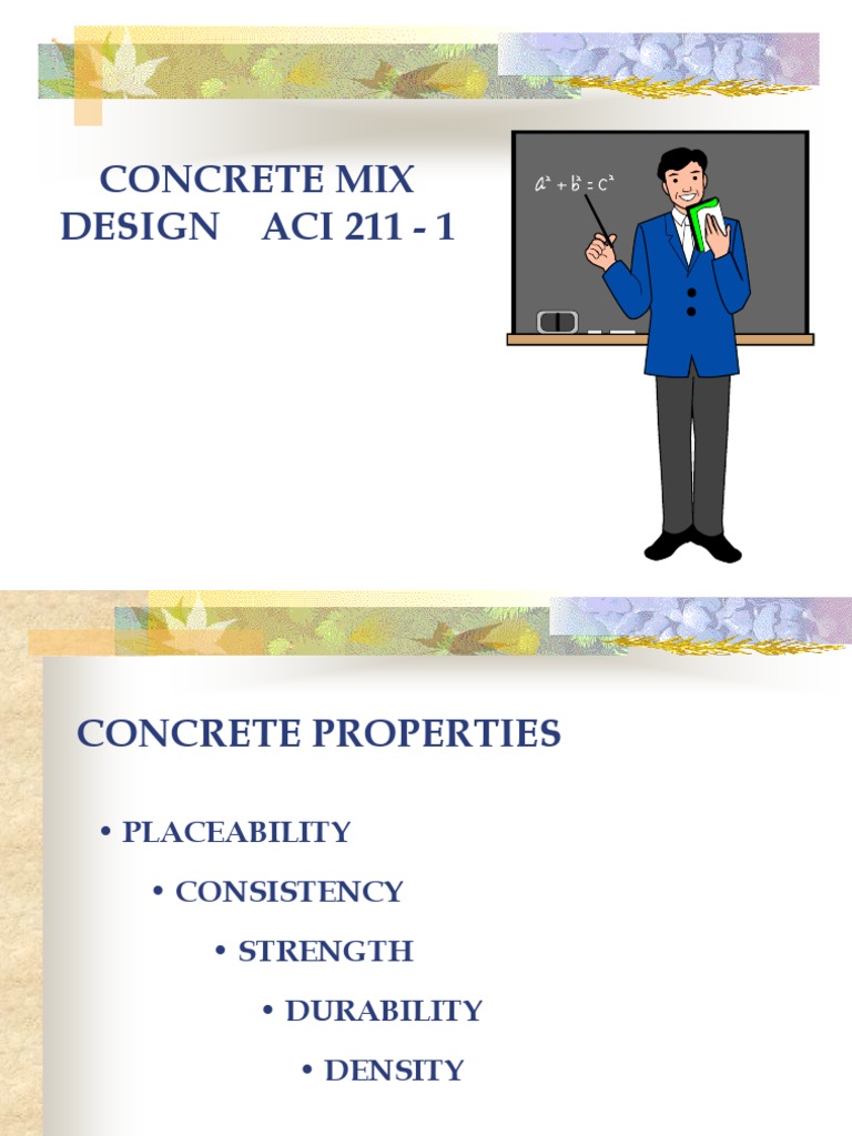 Concrete Mix Design Aci 211 - 1ija | PDF | Construction Aggregate ...