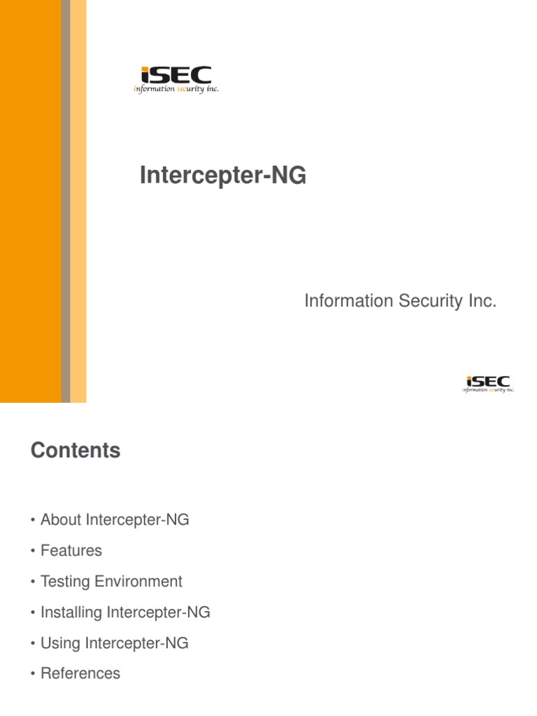 Intercepter NG | PDF | Information Security | Information Age