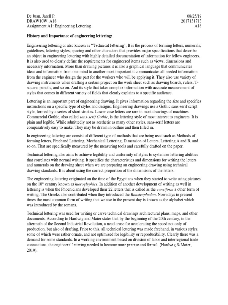 Engineering Lettering Essentials Guide | PDF | Typefaces | Drawing