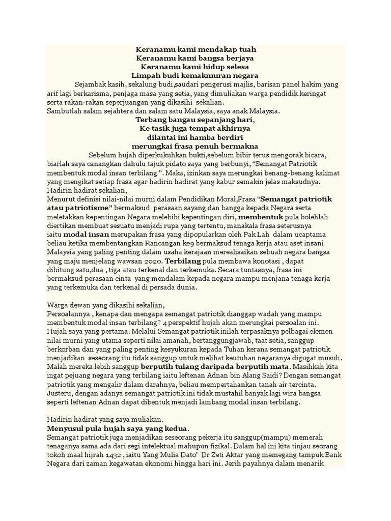 Pidato Merdeka | PDF