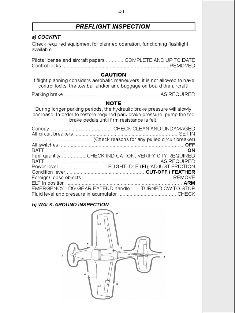 Checklist Grob | PDF | Landing Gear | Brake