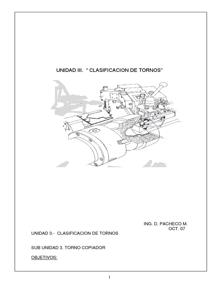 Clasificacion de Tornos | PDF | Perforar | Metalurgia