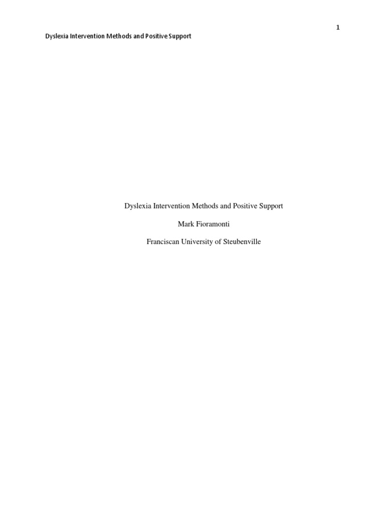 Action Research Paper Final | PDF | Dyslexia | Learning Disability