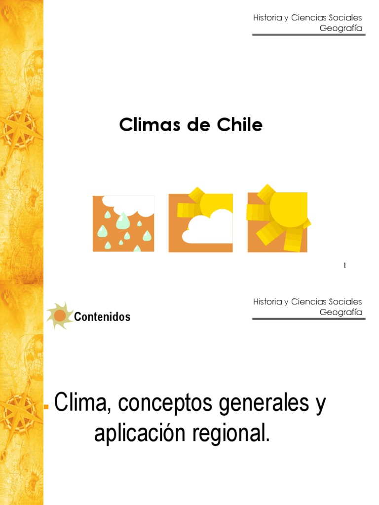 Climas de Chile: Tipos y Características | PDF | Clima | Humedad
