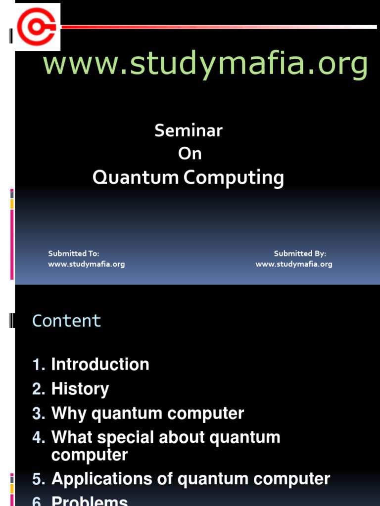 Quantum Computing | PDF