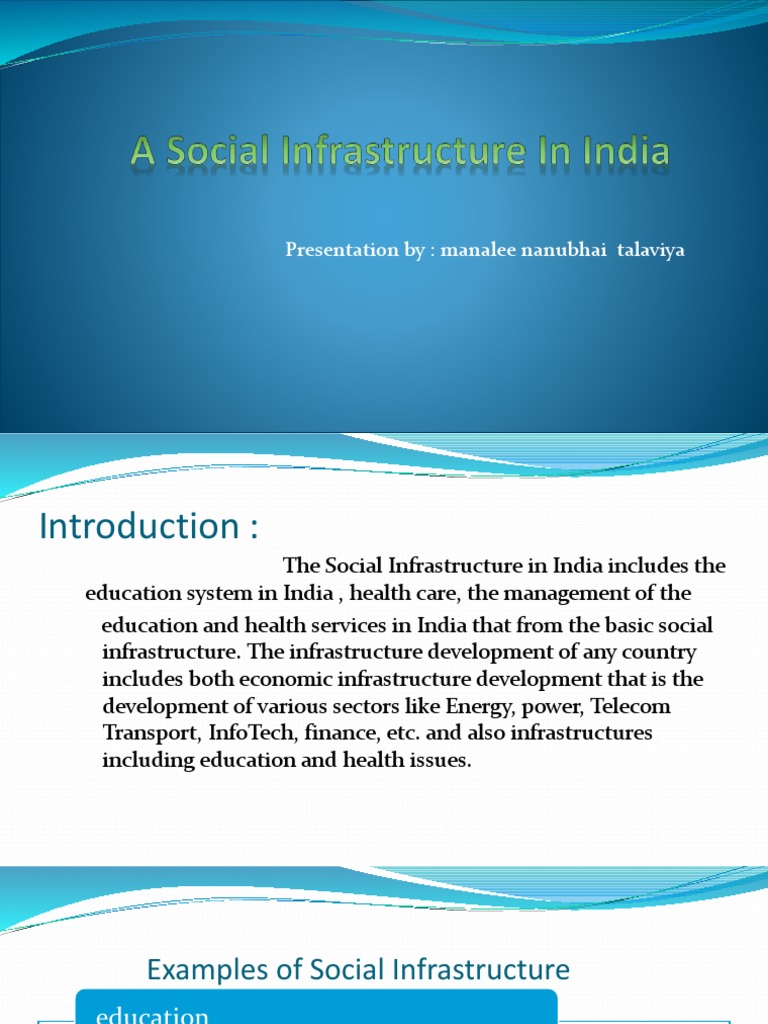 Social Infrastructure | PDF | Economic Development | Healthcare Industry