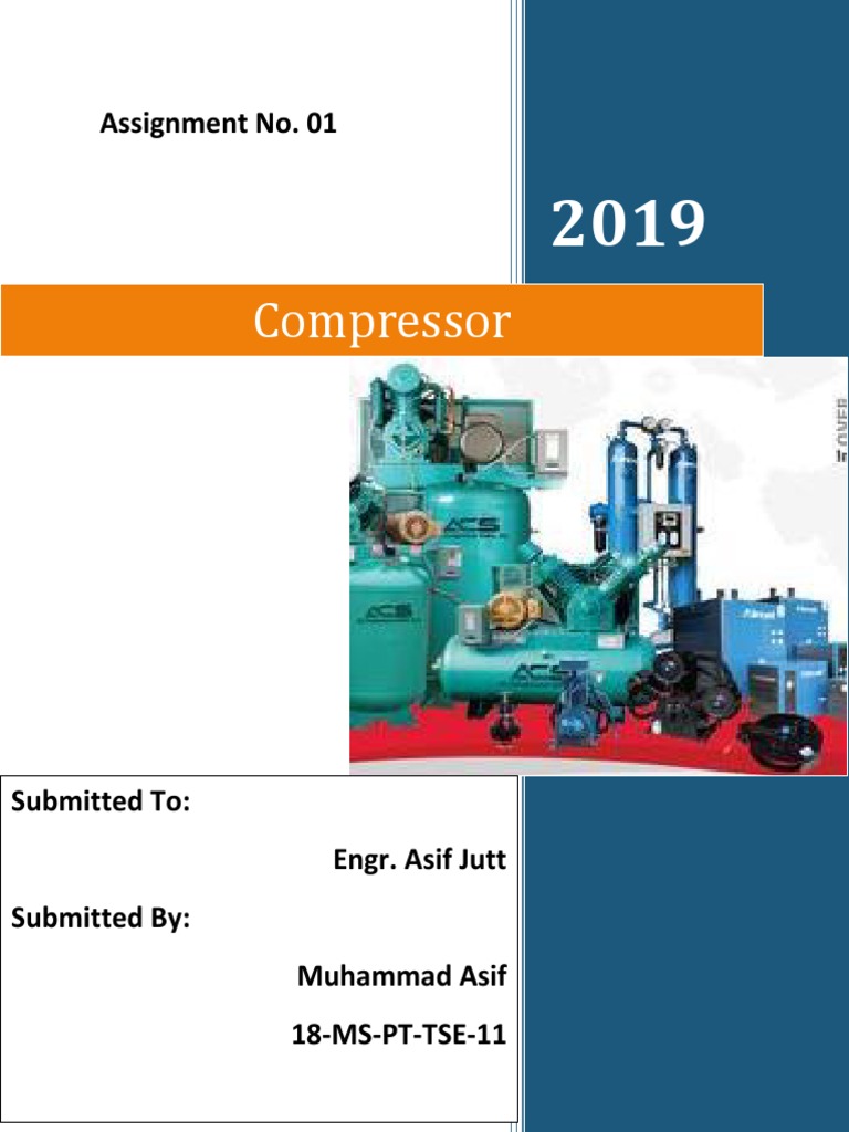 Compressor: Assignment No. 01 | PDF | Refrigeration | Pump