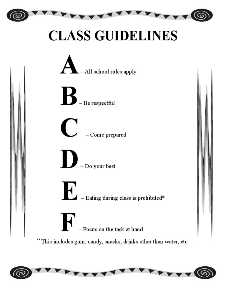 Class Guidelines 2019 | PDF
